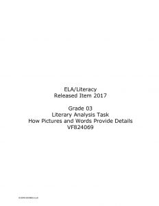 Grade 03 ELA 2017 - Literary Analysis Task - Sample Student Responses ...