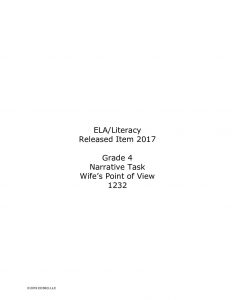 Grade 04 ELA 2017 - Narrative Writing Task - Sample Student Responses ...