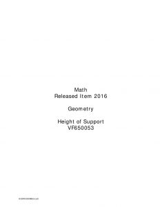 HS Geometry 2016 - Sample Student Responses - VF650053 - New Meridian